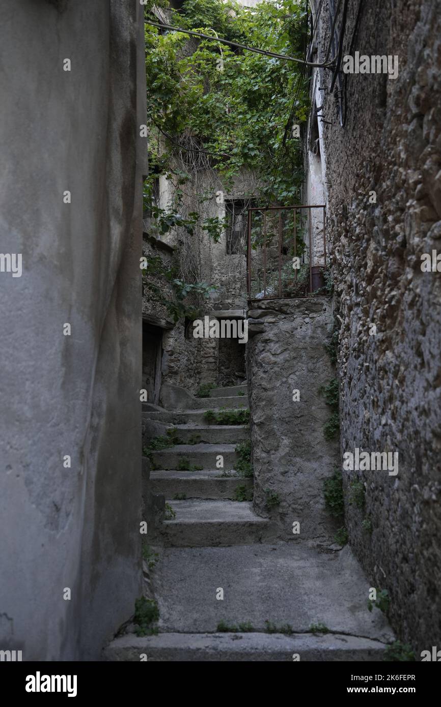 The photos represent what is today and what was San Donato di Ninea. An ...