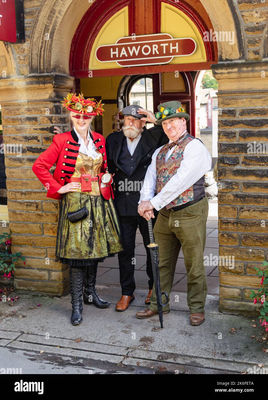 People at Haworth Steampunk Weekend Stock Photo - Alamy