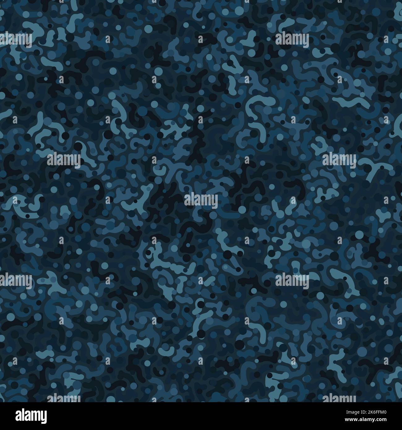 Vector hand drawn denim blue purifier fish skin seamless pattern Stock ...