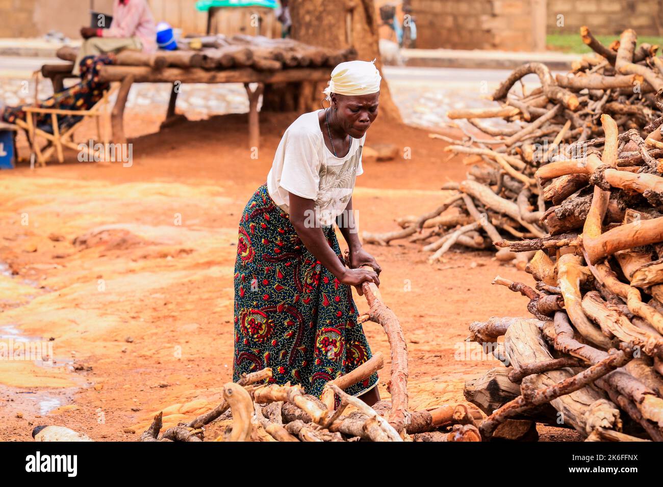 Accra, Ghana - April 02, 2022: Picture of the Local Countryside Life in ...