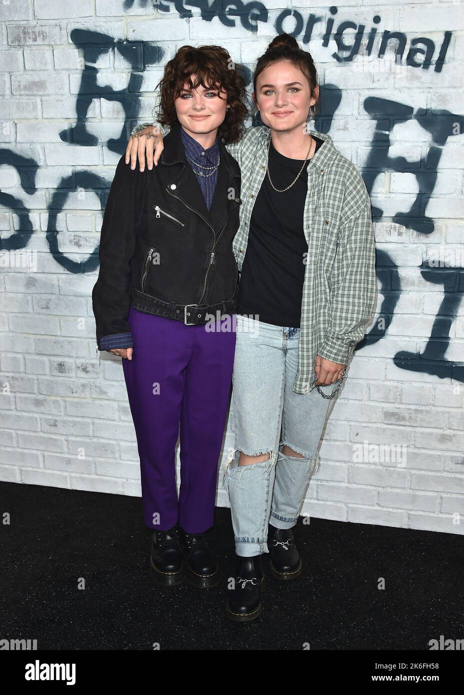 Los Angeles, CA on October 13, 2022. Railey Gilliland and Seazynn ...