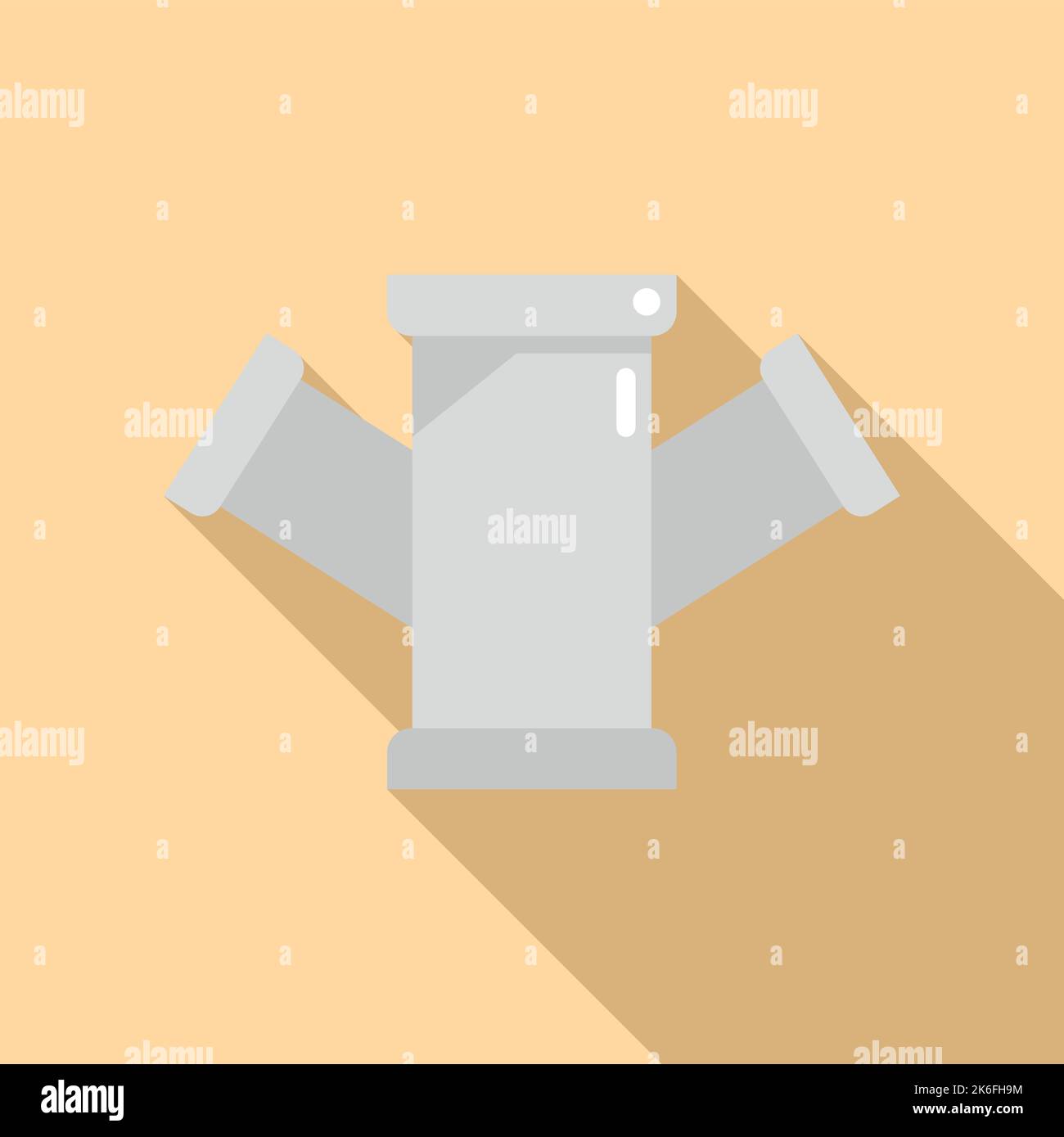 Sewer pipe icon flat vector. Water pipeline. Faucet sink Stock Vector ...