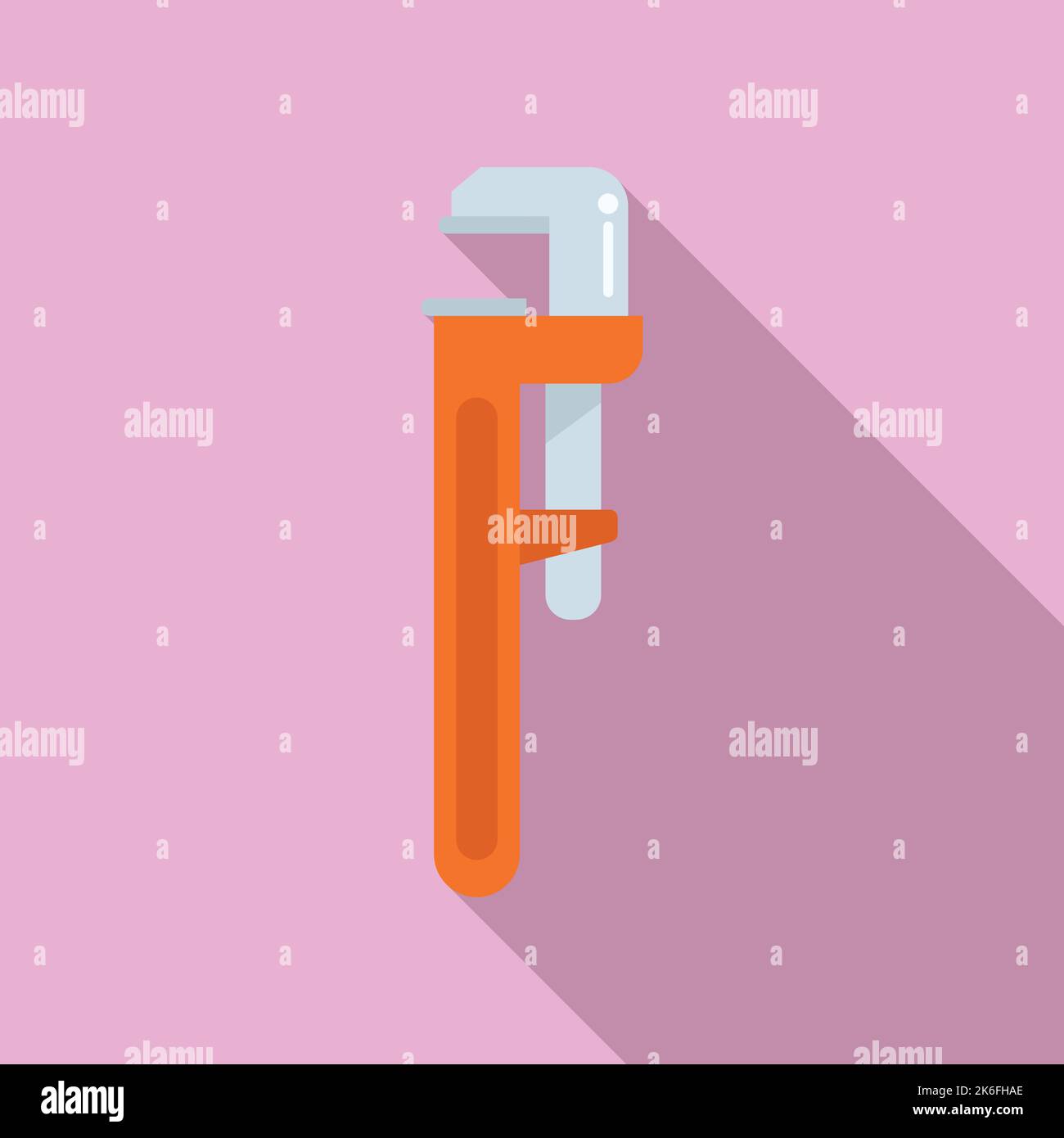 Sewerage key icon flat vector. Pipe sewer. Sewage tube Stock Vector ...