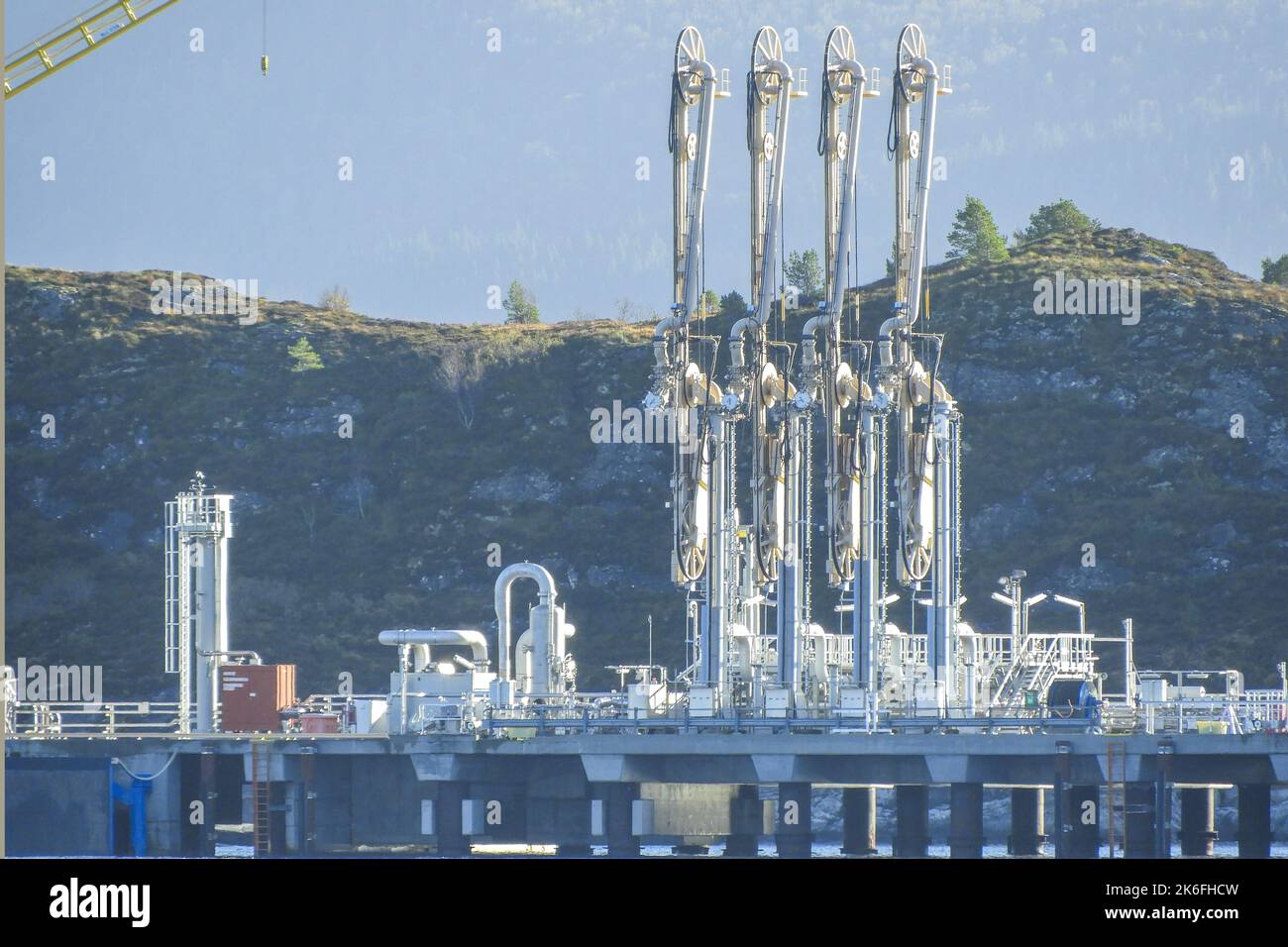 Aukra 20221013.Ormen Lange land plant in Aukra. Nyhamna gas plant ...