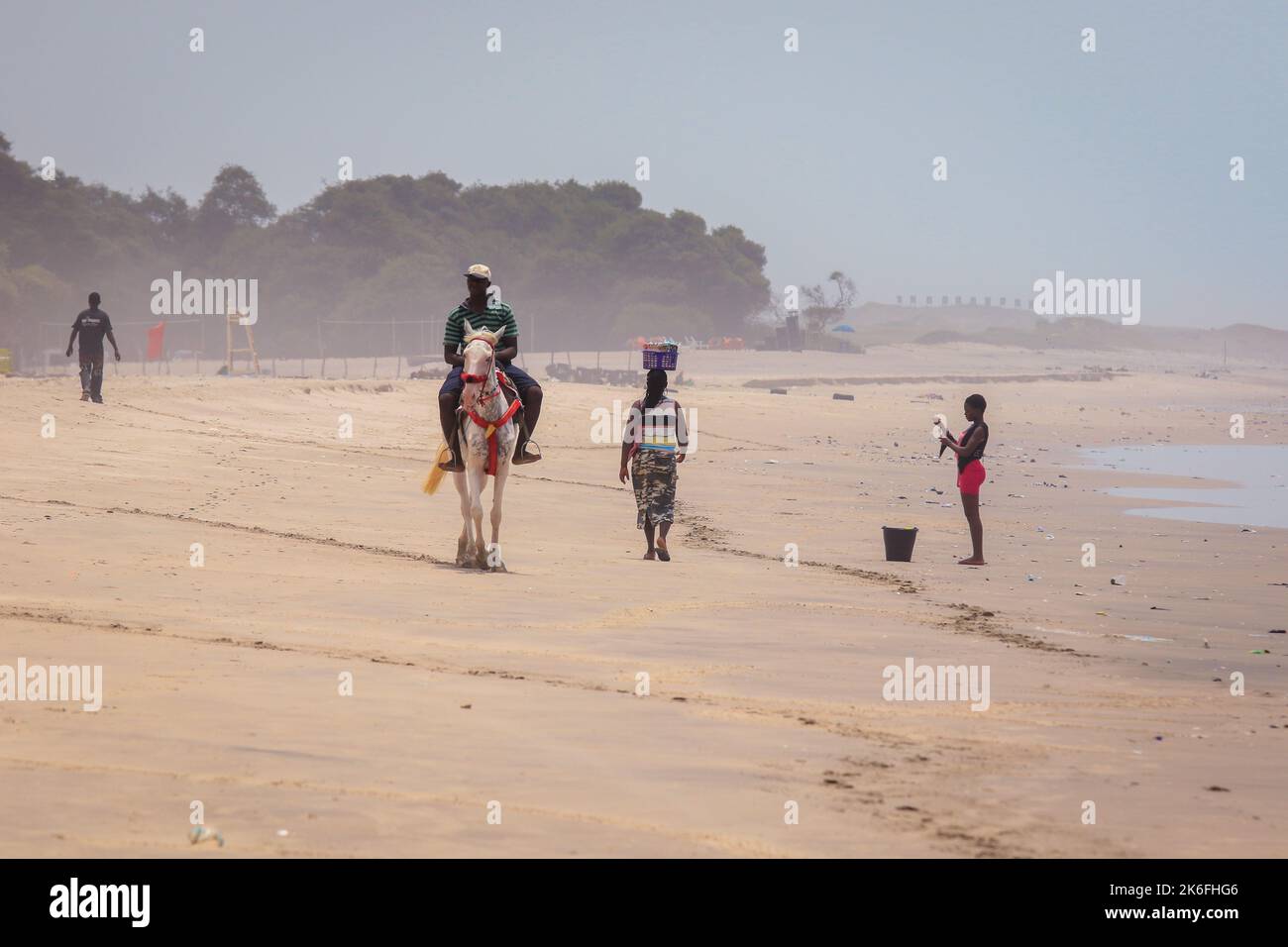 Accra, Ghana - April 06, 2022: Local African People having Fun on the ...