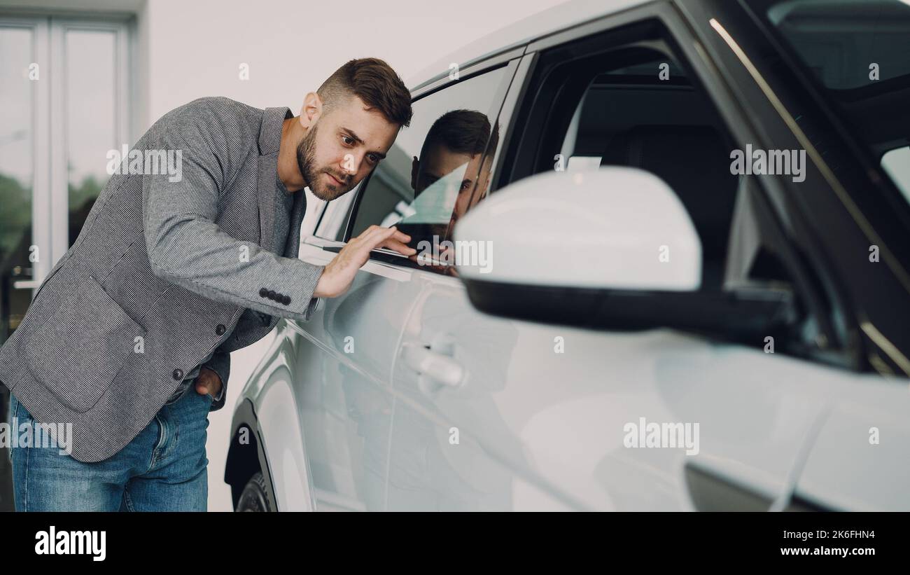 Guy with new car hi-res stock photography and images - Alamy