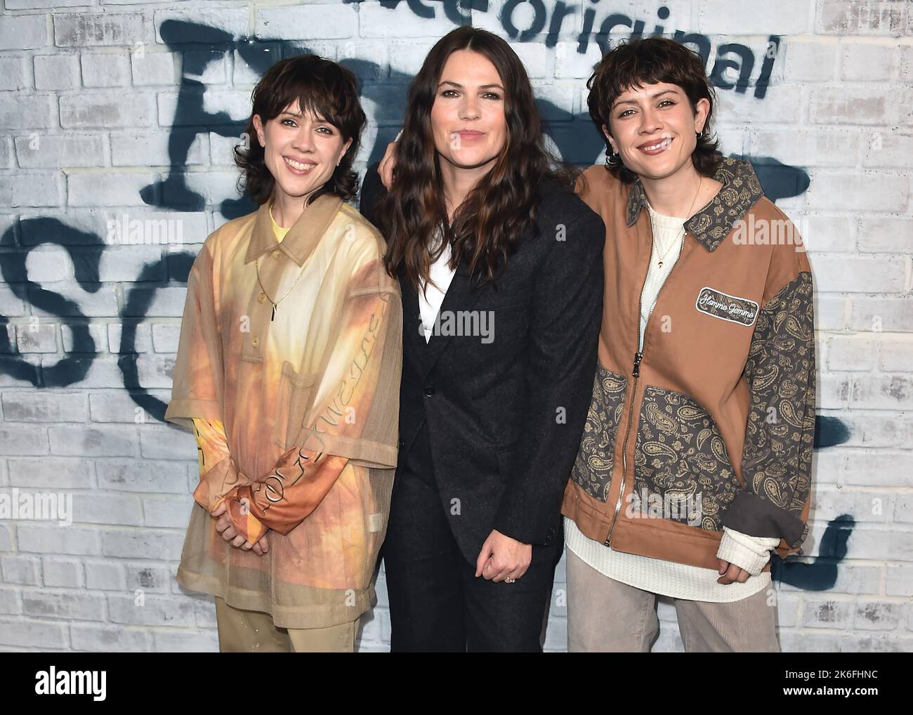 Los Angeles, CA on October 13, 2022. Sara Quin, Clea DuVall, and Tegan ...