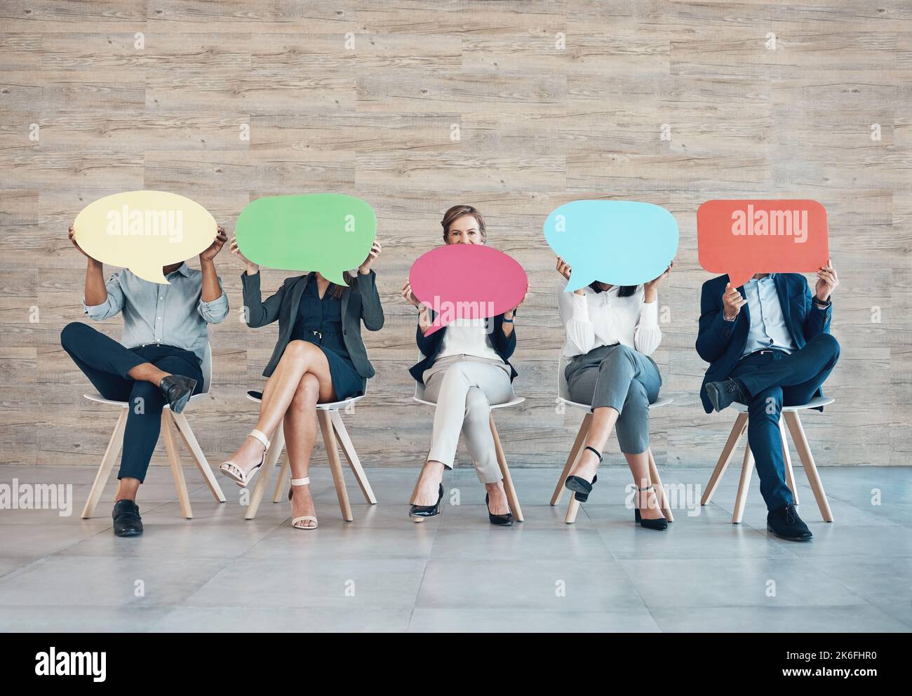 Dont be shy to speak out. an unrecognisable group of businesspeople ...