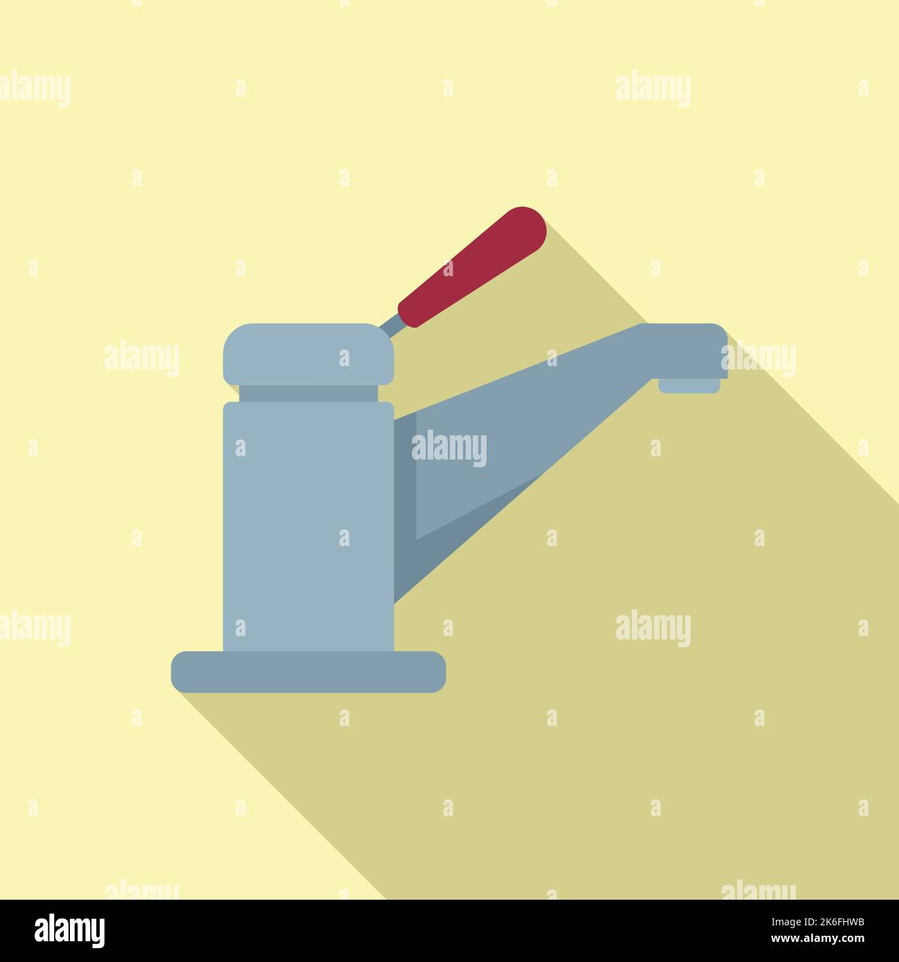 Water tap icon flat vector. Repair pump. Sink faucet Stock Vector Image ...