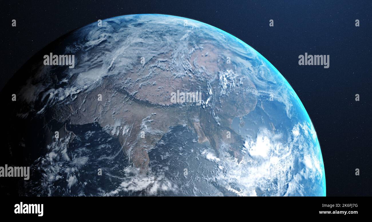 Image of satellite photo of earth visible from space. Cosmos, universe ...