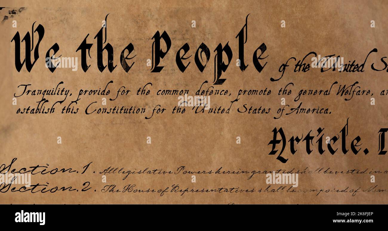 Image of writings on old vintage brownish paper sheet. American ...