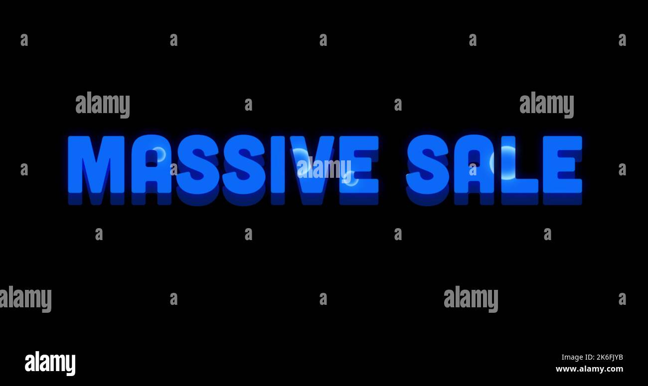 Image of Massive Sale Advertisement with Paint Design Stock Photo - Alamy