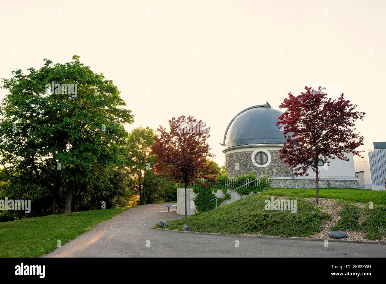 Observatory park and meteorological station in planetarium outdoor ...