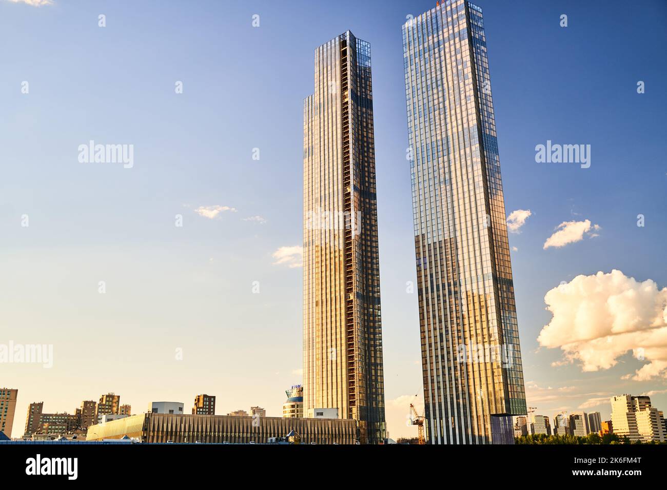 Moscow, Russia - 30.07.2022: Capital Towers - three residential ...