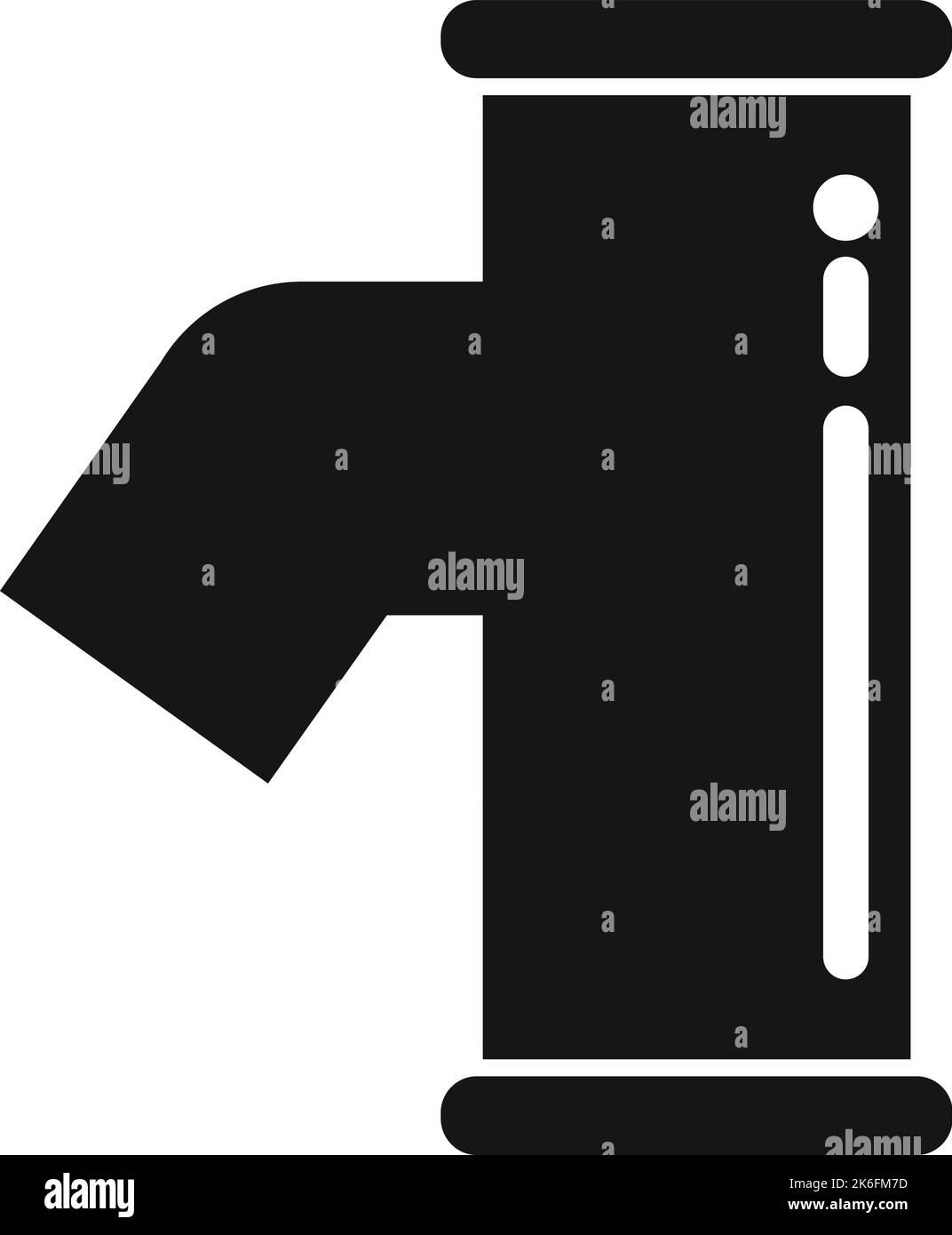 Industrial pipe icon simple vector. Plumber service. Sink faucet Stock ...