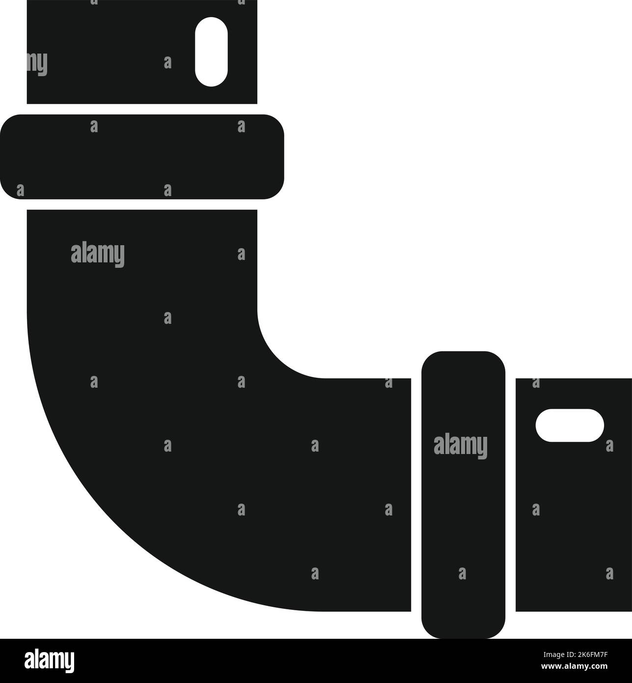 Curve pipe icon simple vector. Service drain. Pump sink Stock Vector ...