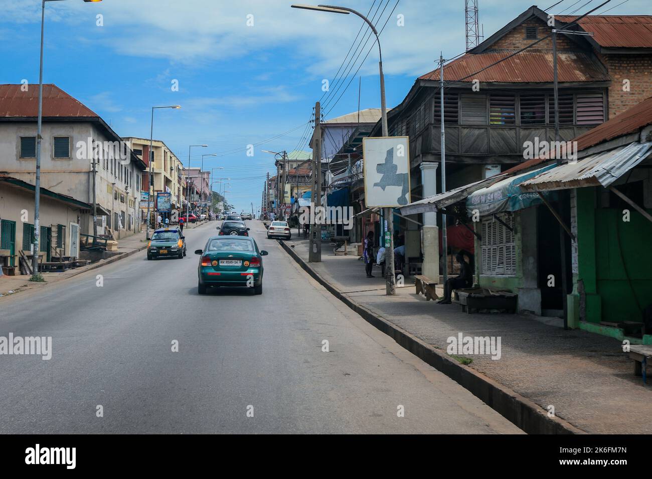 Kumasi, Ghana - April 06, 2022: Local Ghana People crossing the Crowded ...