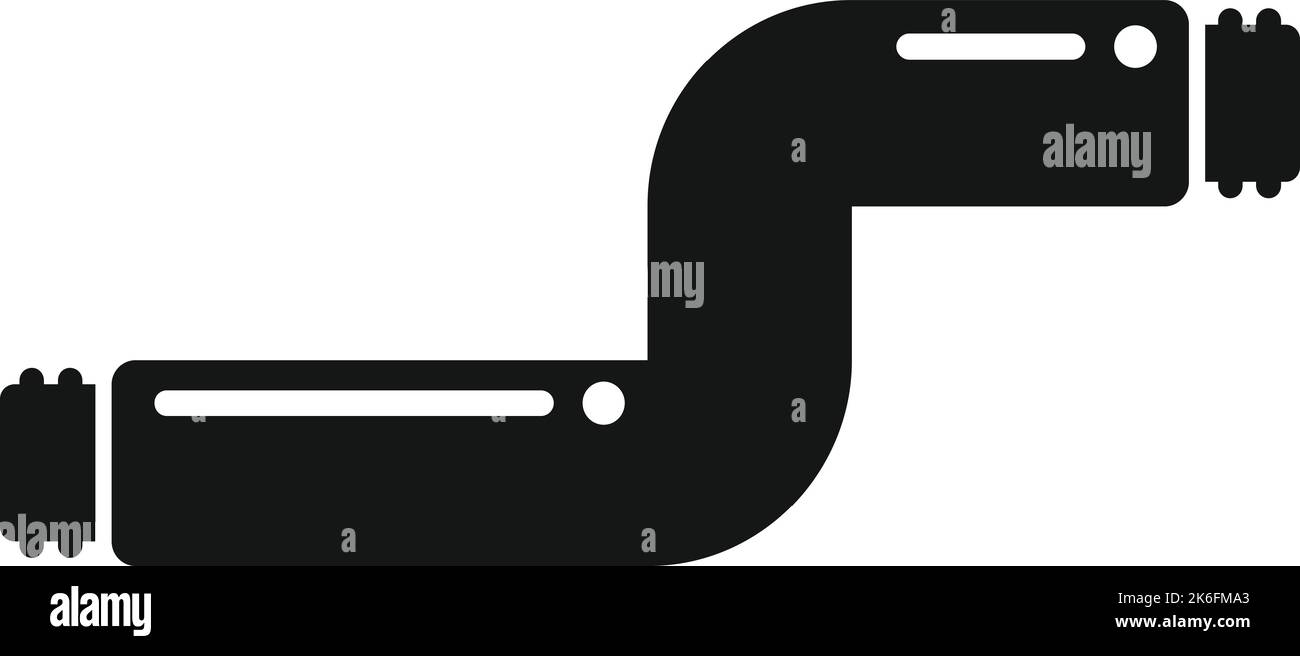 Plastic pipe icon simple vector. Water pipeline. Service plumber Stock ...