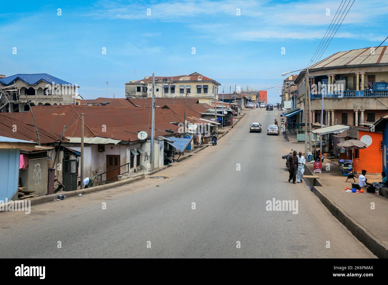 Kumasi, Ghana - April 06, 2022: Local Ghana People crossing the Crowded ...