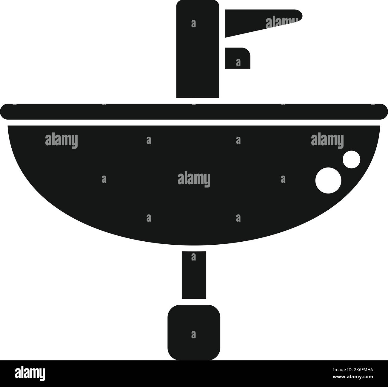 Modern wash basin icon simple vector. Water plumbing. Pump repair Stock ...