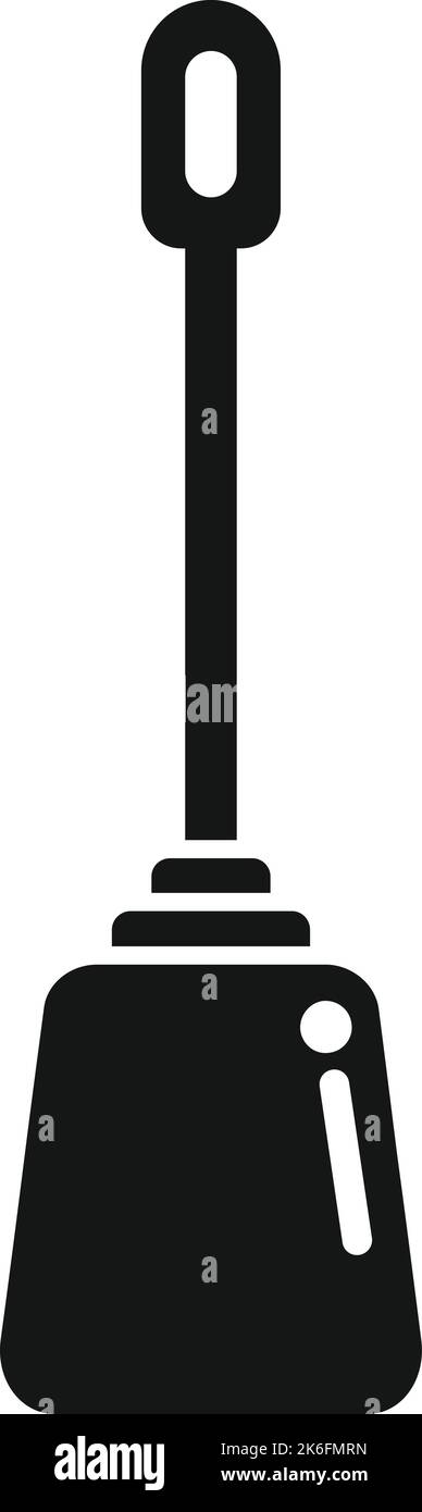 Toilet brush icon simple vector. Water sewer. Drain industry Stock ...