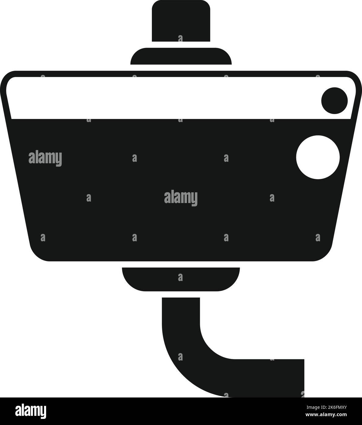 Toilet water tube icon simple vector. Pipe sewer. Drain repair Stock ...