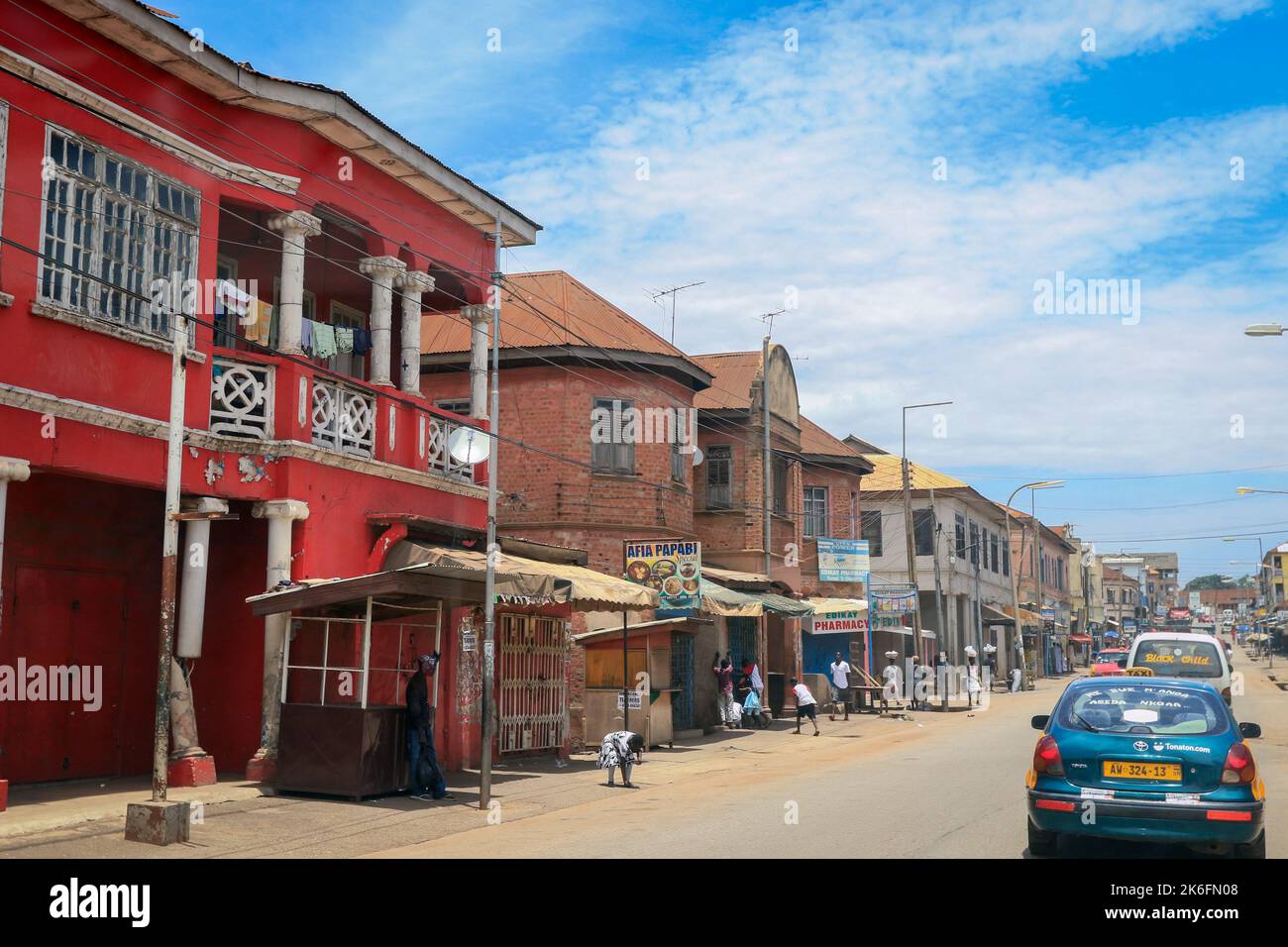 Kumasi, Ghana - April 07, 2022: Traditional View of the City Center of ...
