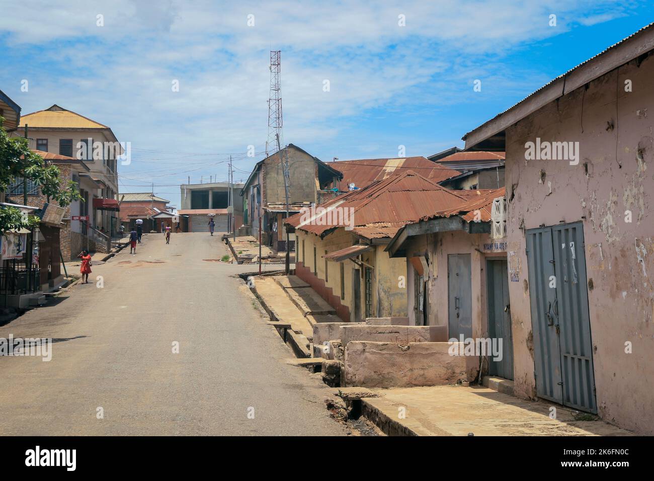 Kumasi, Ghana - April 07, 2022: Traditional View of the City Center of ...