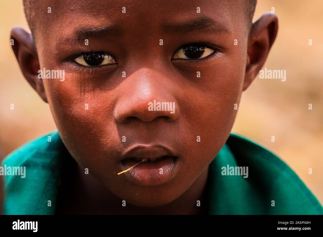 Amedzofe, Ghana - April 07, 2022: African Pupils in Colorful School ...