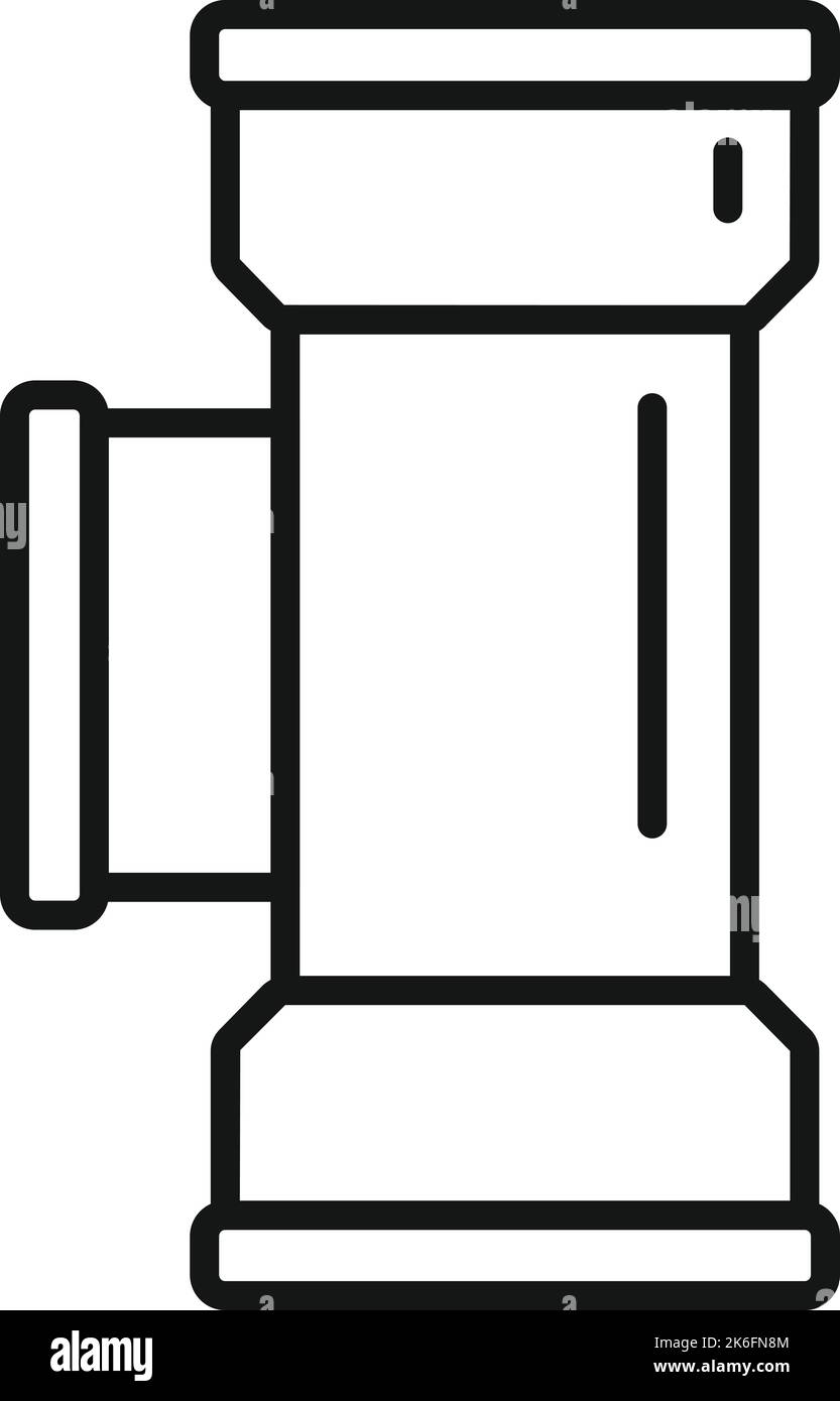 Pipe drain icon outline vector. Water pipeline. Repair industry Stock ... Pipe drain icon outline vector. Water pipeline. Repair industry Stock ...