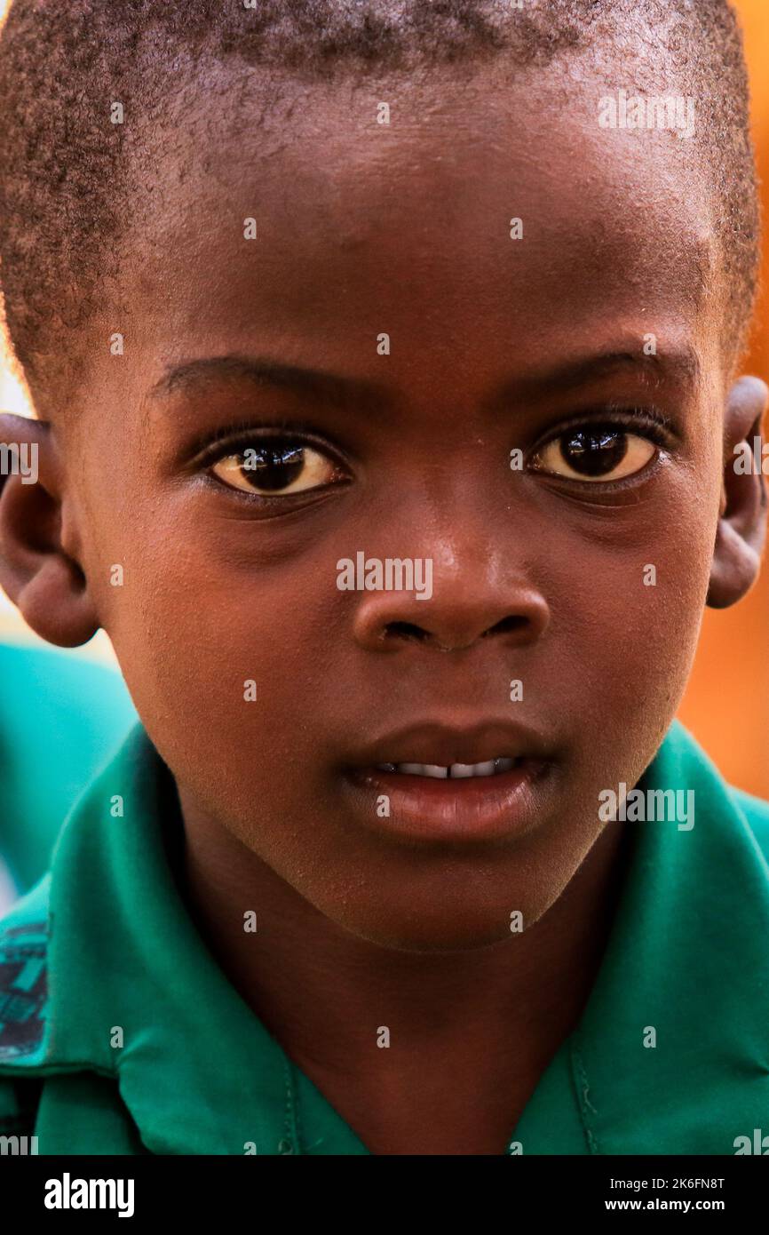Amedzofe, Ghana - April 07, 2022: African Pupils in Colorful School ...