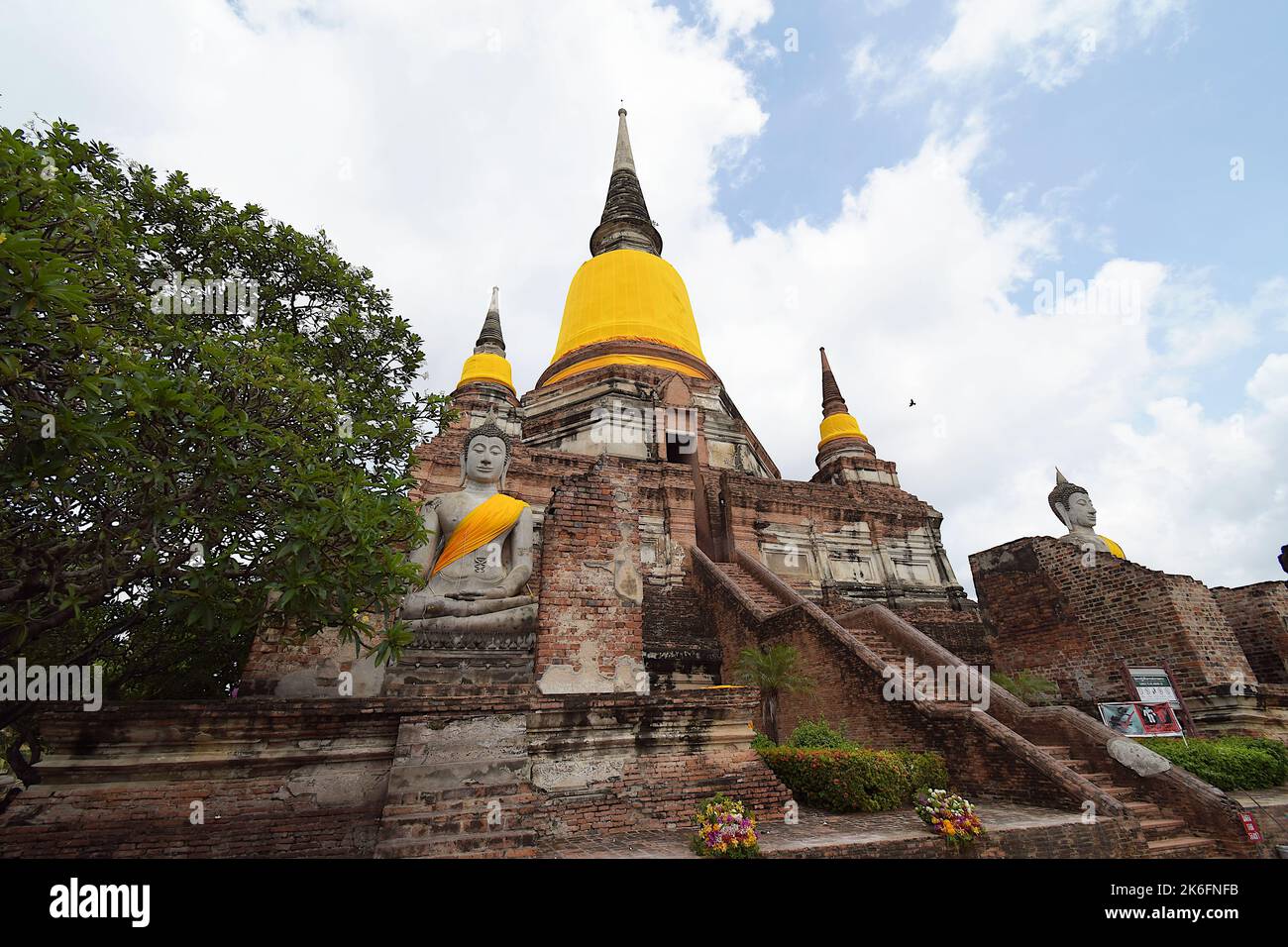 The main bell-shaped chedi at Wat Yai Chai Mongkhon is one of the distinctive landmarks of ...