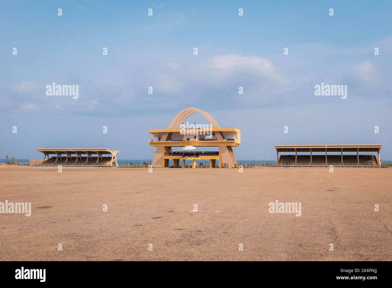 Accra, Ghana - April 10, 2022: View to the Black Star Square, also ...