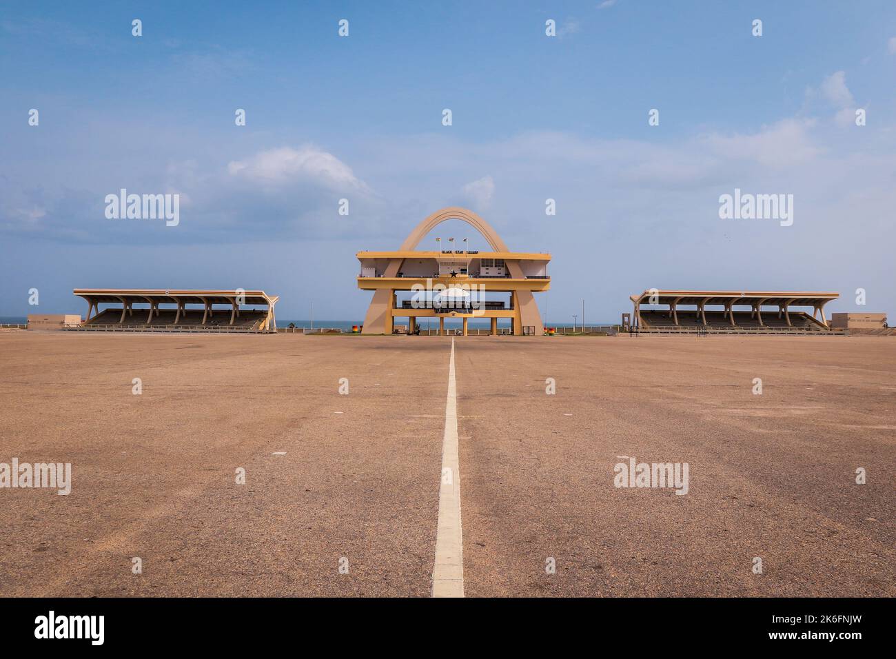 Accra, Ghana - April 10, 2022: View to the Black Star Square, also ...