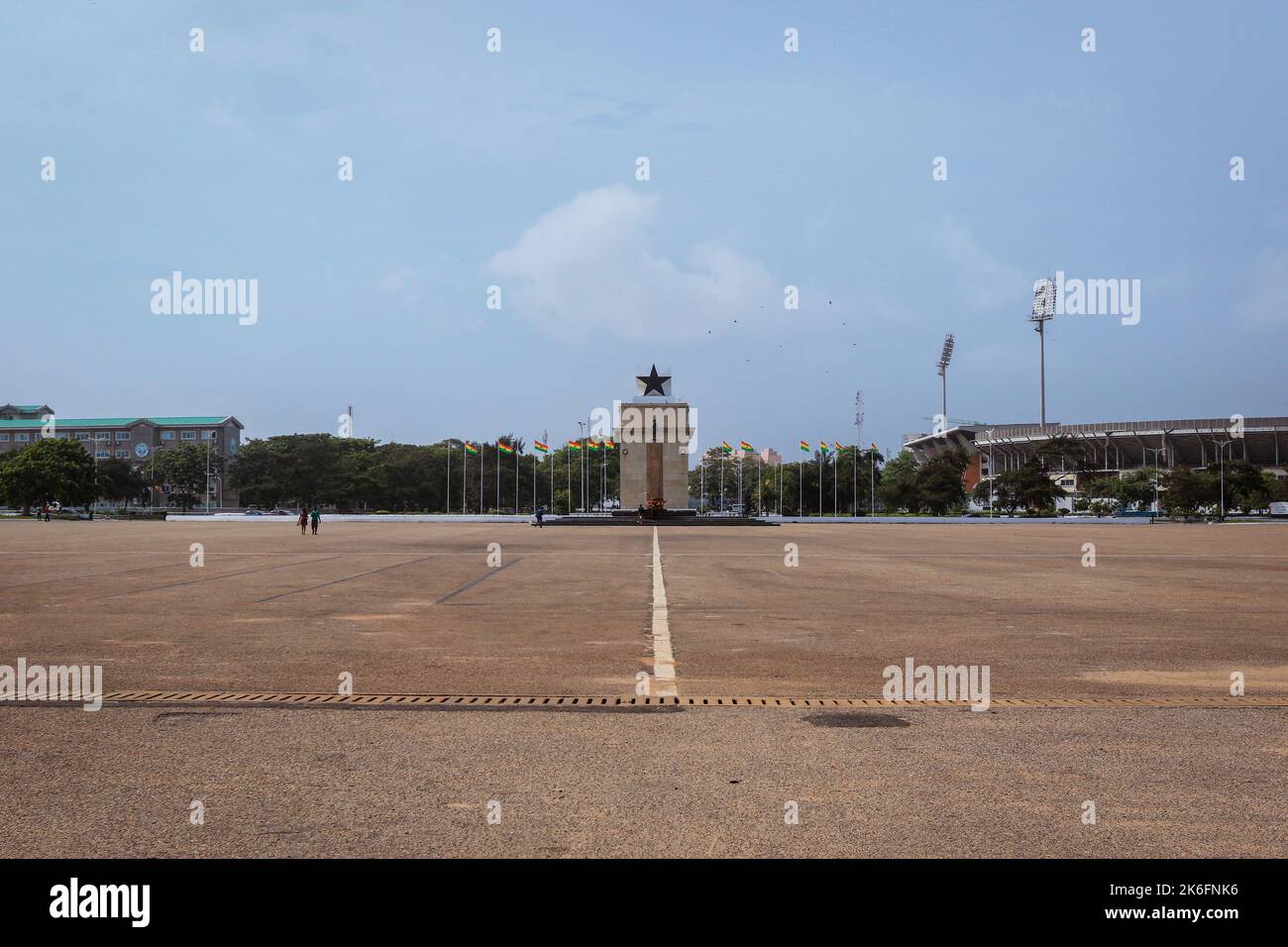 Accra, Ghana - April 10, 2022: View to the Black Star Square, also ...