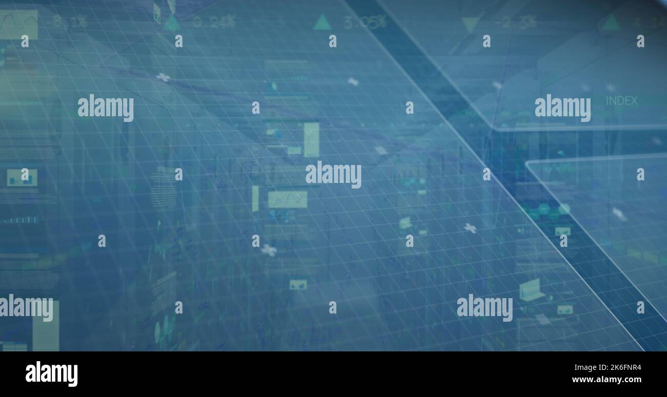 This image shows how data is processed and how technology connects ...