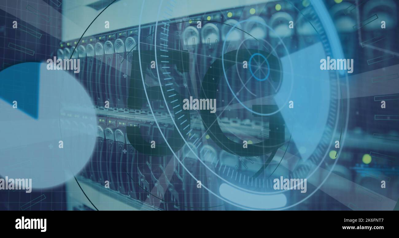 Image of scope scanning with 5g text and data processing over server ...