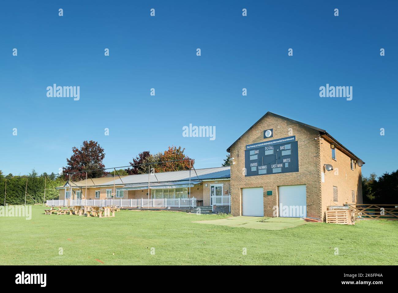 The pavilion in the ground of the cricket club at the village of Great ...