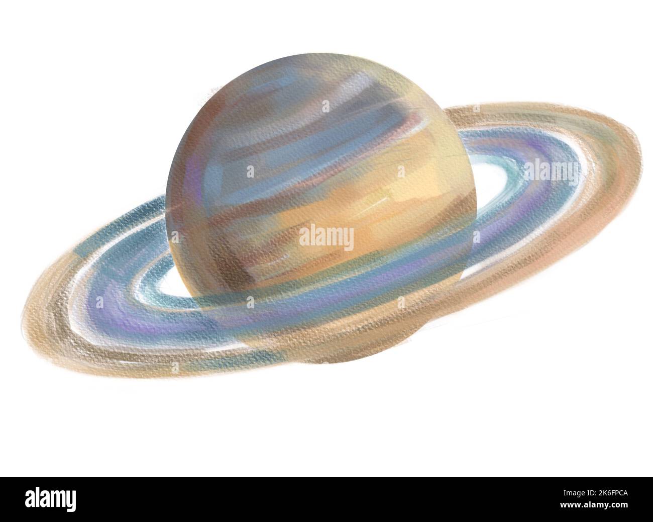 Saturn watercolor Cut Out Stock Images & Pictures - Alamy