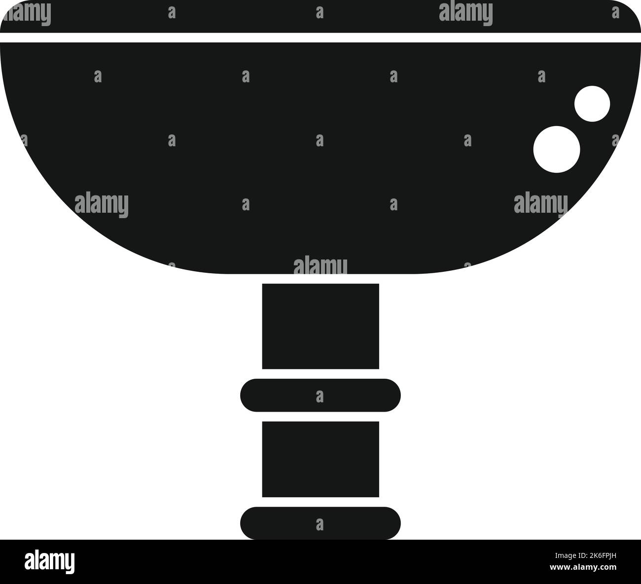 Classic water basin icon simple vector. Service drain. Sewerage pipe ...