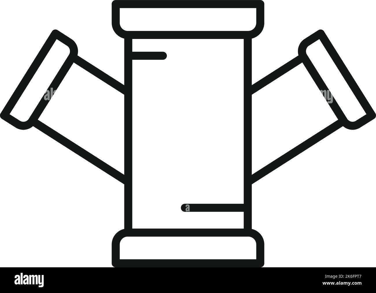 Sewer pipe icon outline vector. Water pipeline. Faucet sink Stock ...