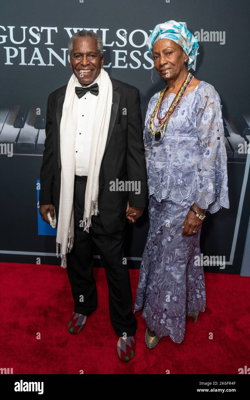 Kim Sullivan (L) attends opening night of revival of August Wilson's ...