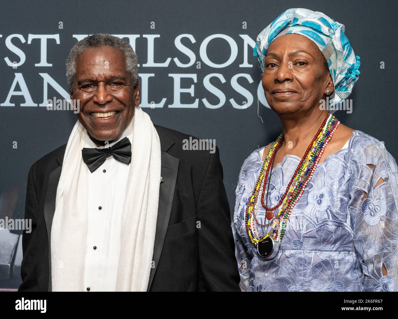 Kim Sullivan (L) attends opening night of revival of August Wilson's ...