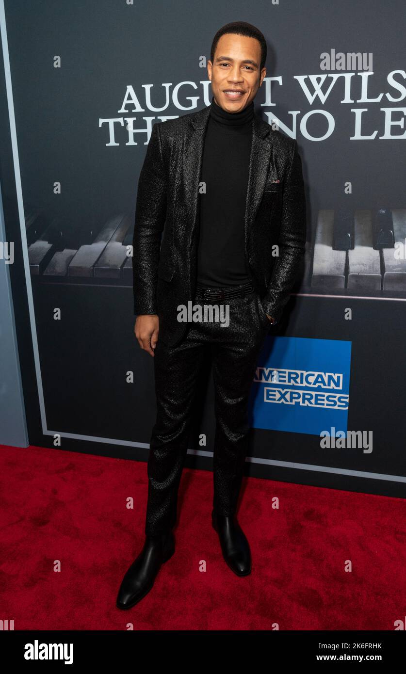 Trai Byers attends opening night of revival of August Wilson's The ...