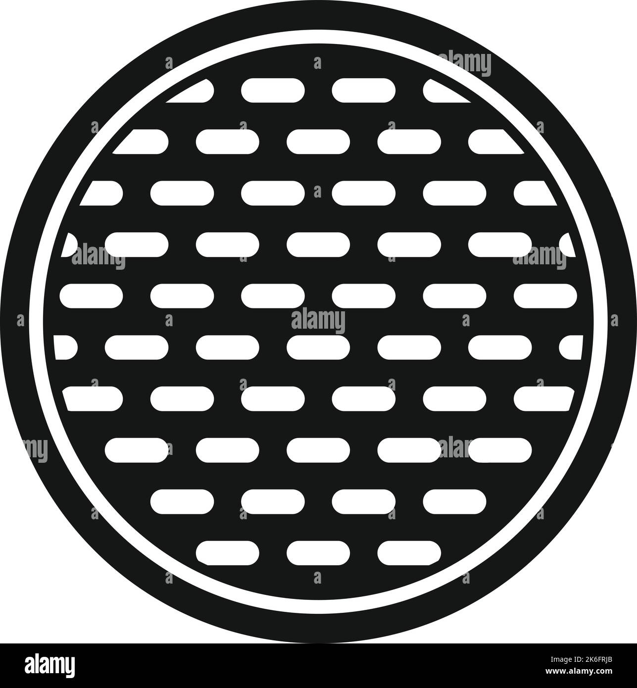 Drainage manhole icon simple vector. Sewer lid. Street sewage Stock Vector Image & Art - Alamy
