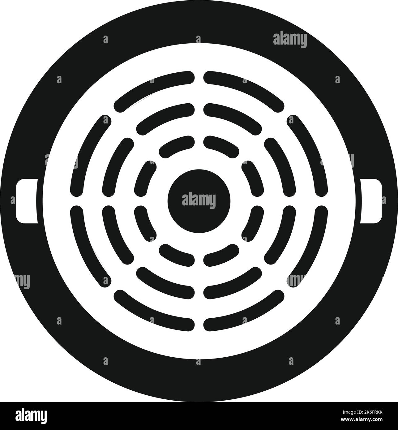 Plate manhole icon simple vector. Sewer lid. Street pit Stock Vector ...