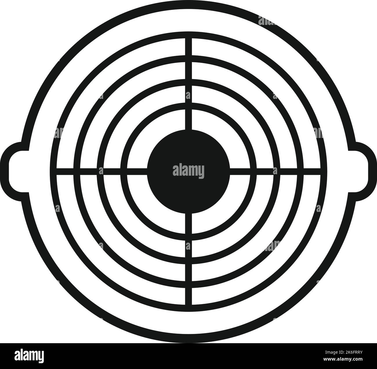 Canalization manhole icon simple vector. City road. Metal steel Stock ...