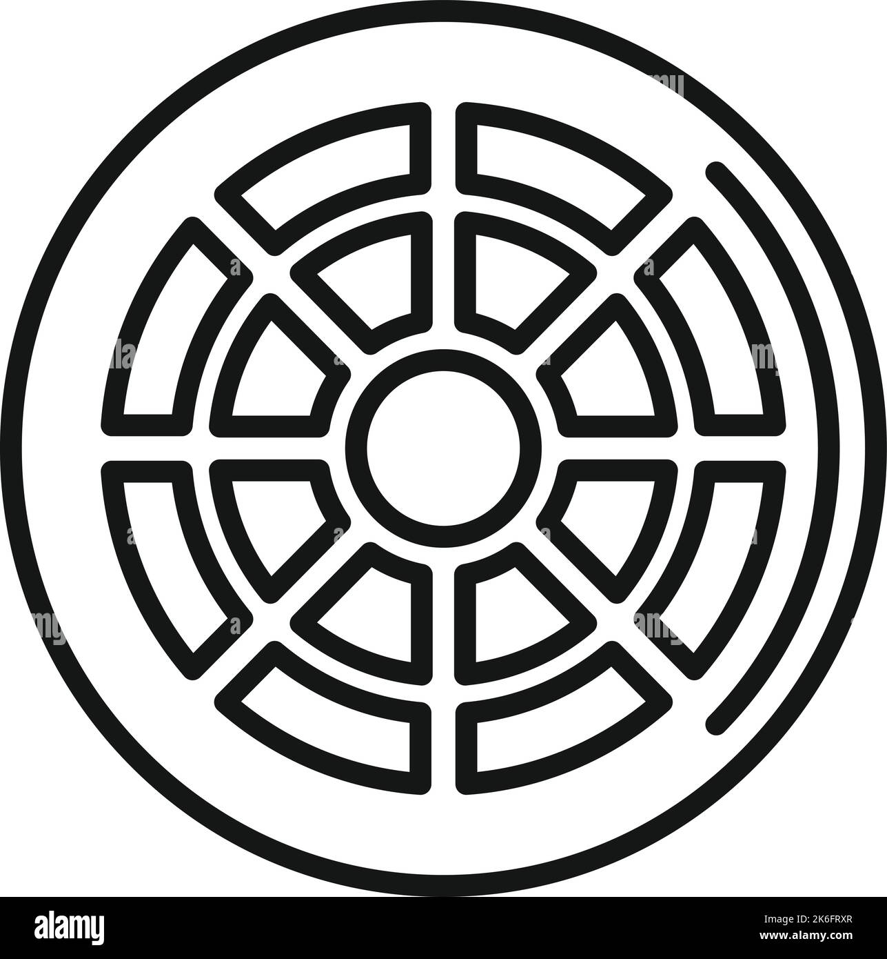 Sewer manhole icon outline vector. City road. Sewage drainage Stock ...