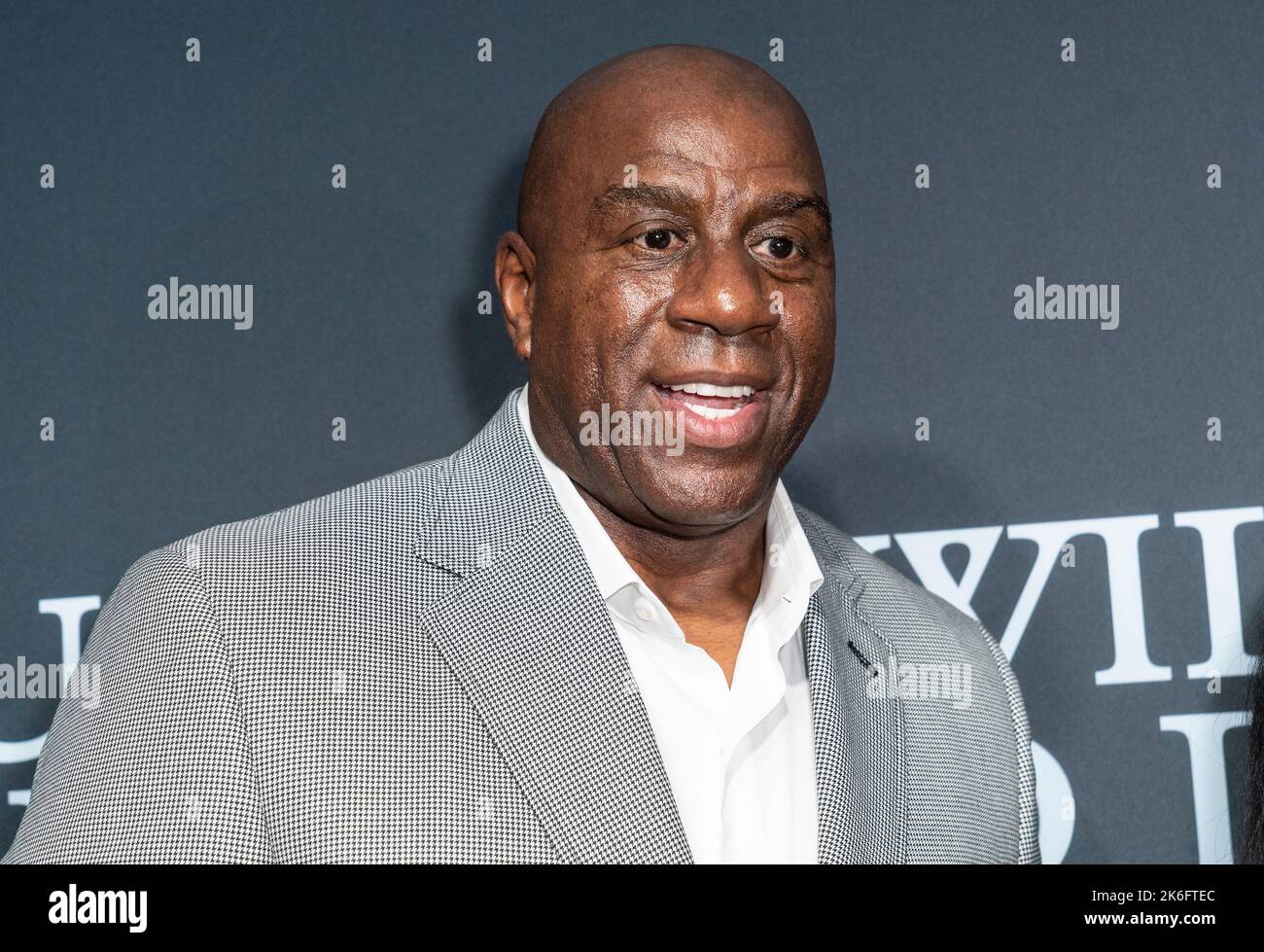 Earvin Magic Johnson attends opening night of revival of August Wilson ...