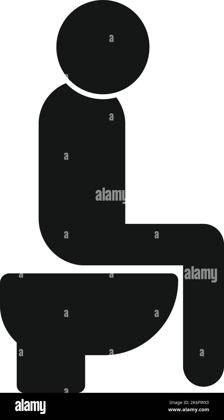 Public toilet icon simple vector. Male restroom. Bathroom design Stock ...